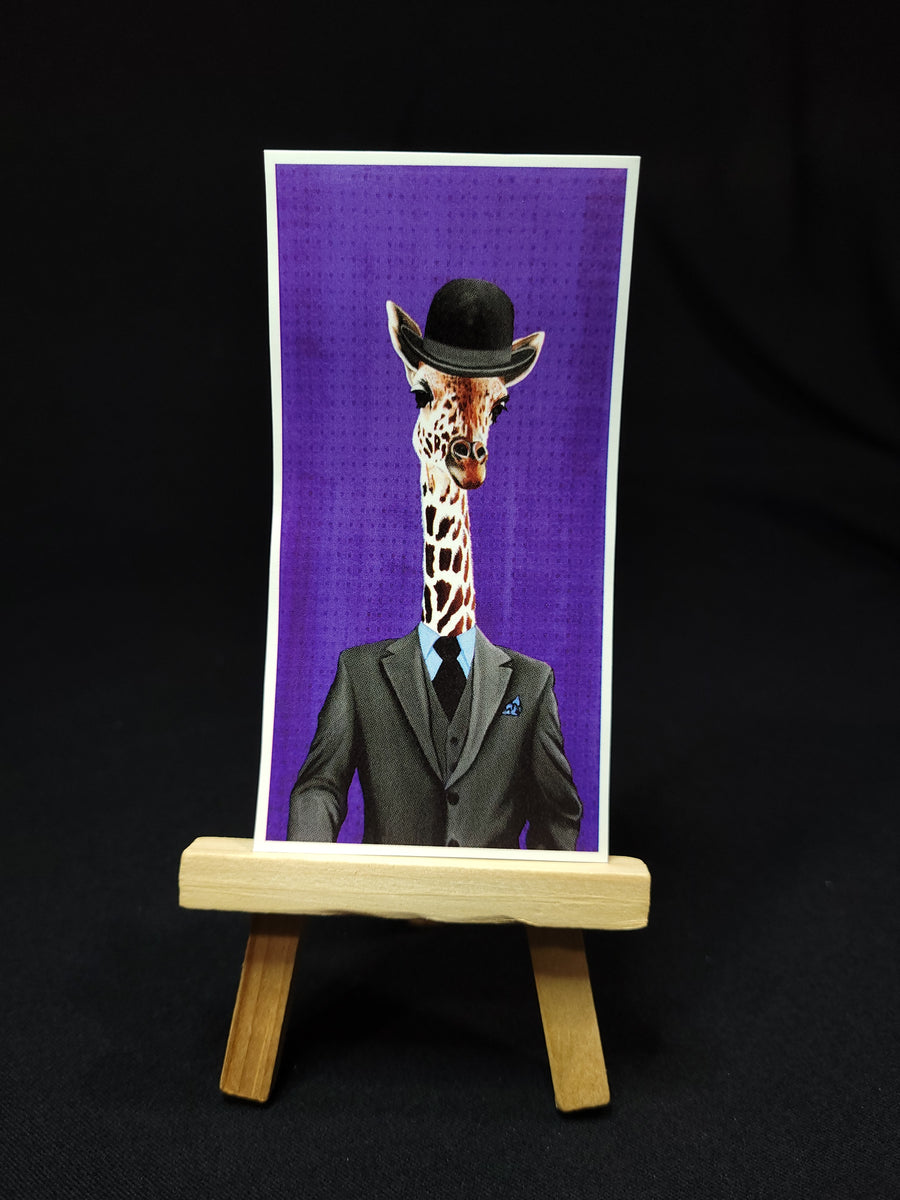 HIGHBROW GIRAFFE sticker – Jared Aubel Art
