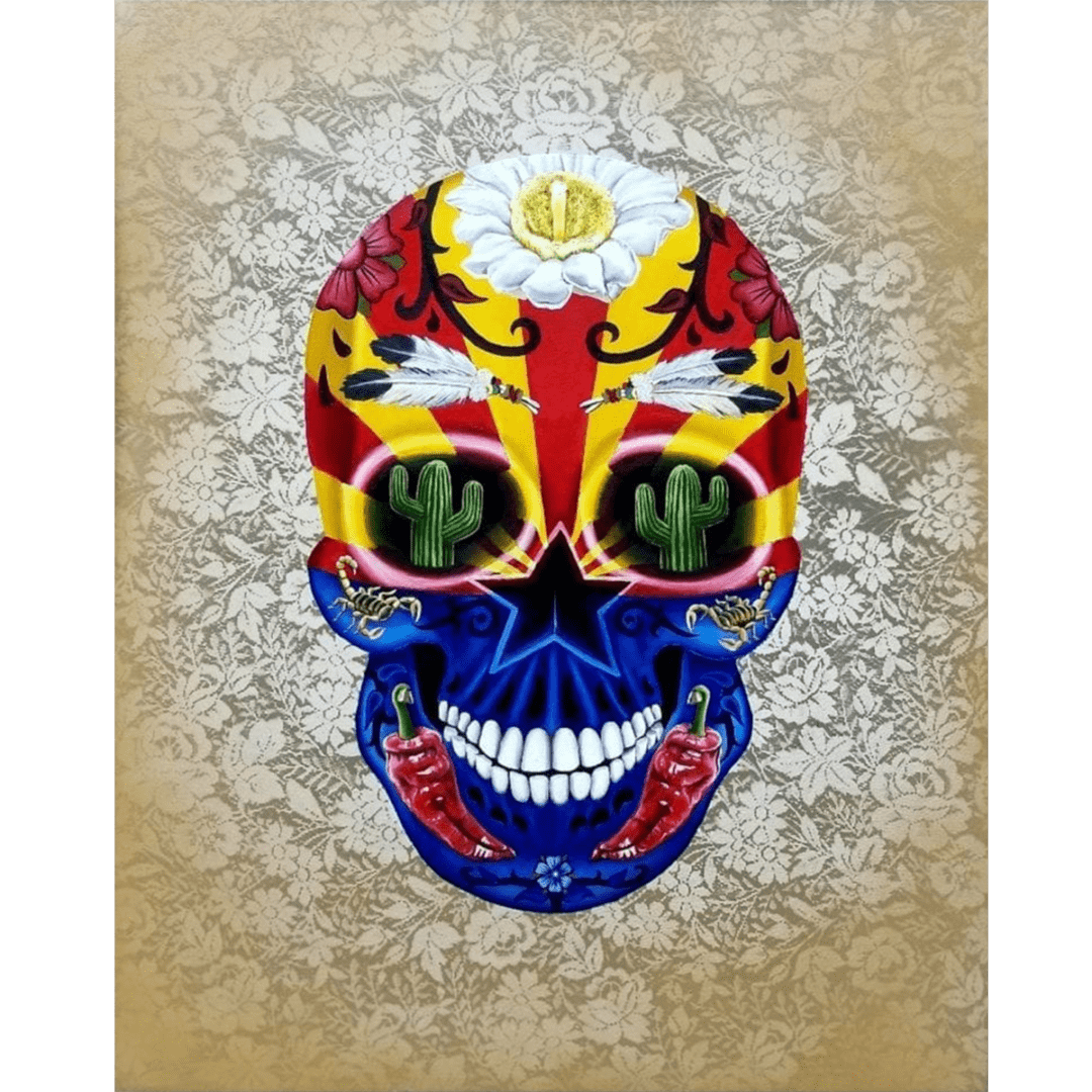 Day Of The Dead Arizona Skull – Jared Aubel Art