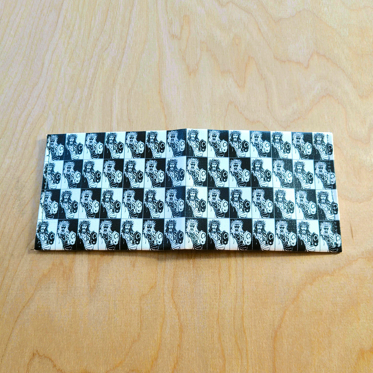 Gangsta Jesus Checkered Wallet – Jared Aubel Art