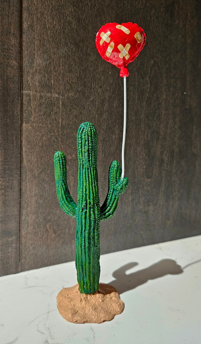Guilty Pleasures Figure (cactus with balloon) – Jared Aubel Art